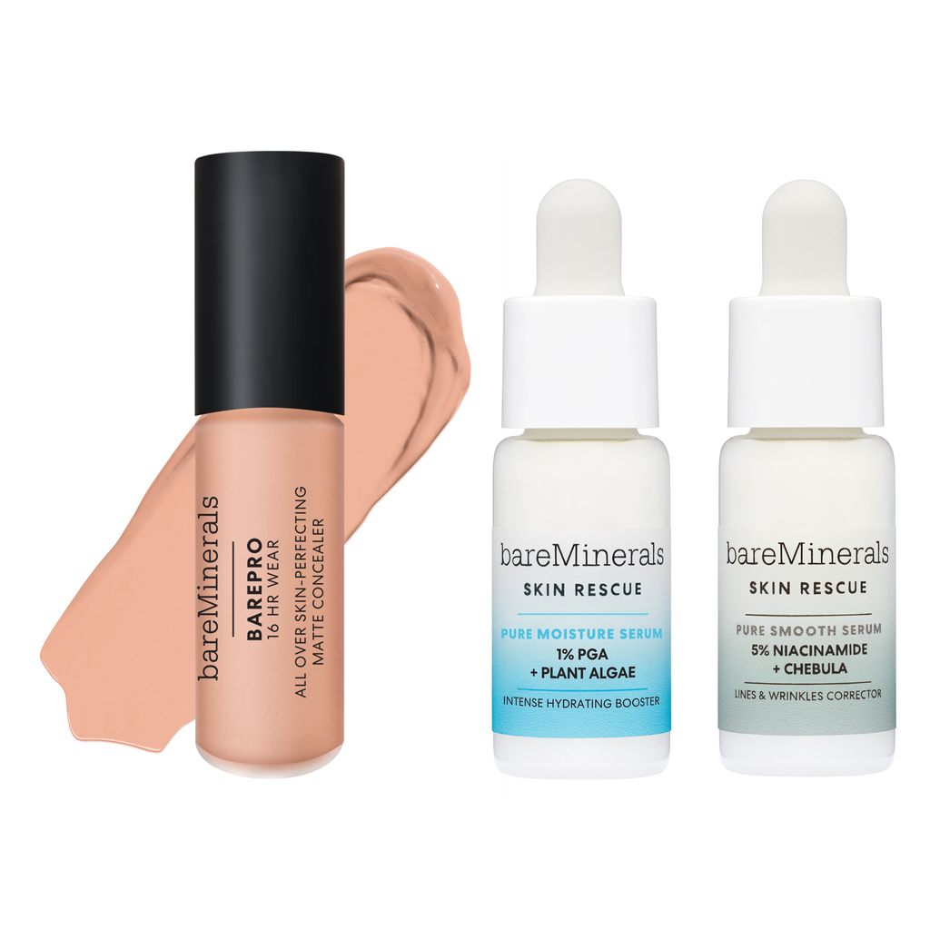 Fair 150 Cool BAREPRO® Concealer and Skin Rescue Serum Duo
