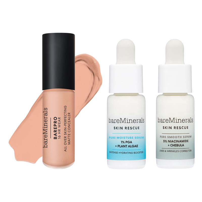 Fair 150 Cool BAREPRO® Concealer and Skin Rescue Serum Duo